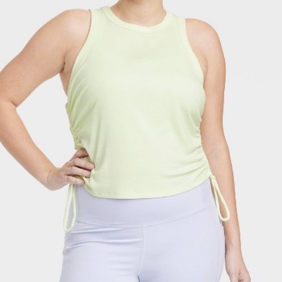 all in motion | Tops | Womens Side Cinch Tank Top Size S Color Yellow ...